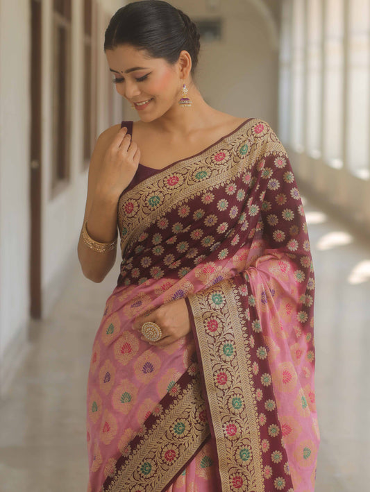 Buy Maroon Colour Sarees Online at Best Price