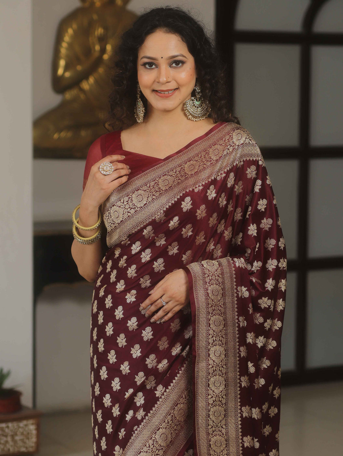 Buy Maroon Colour Sarees Online at Best Price