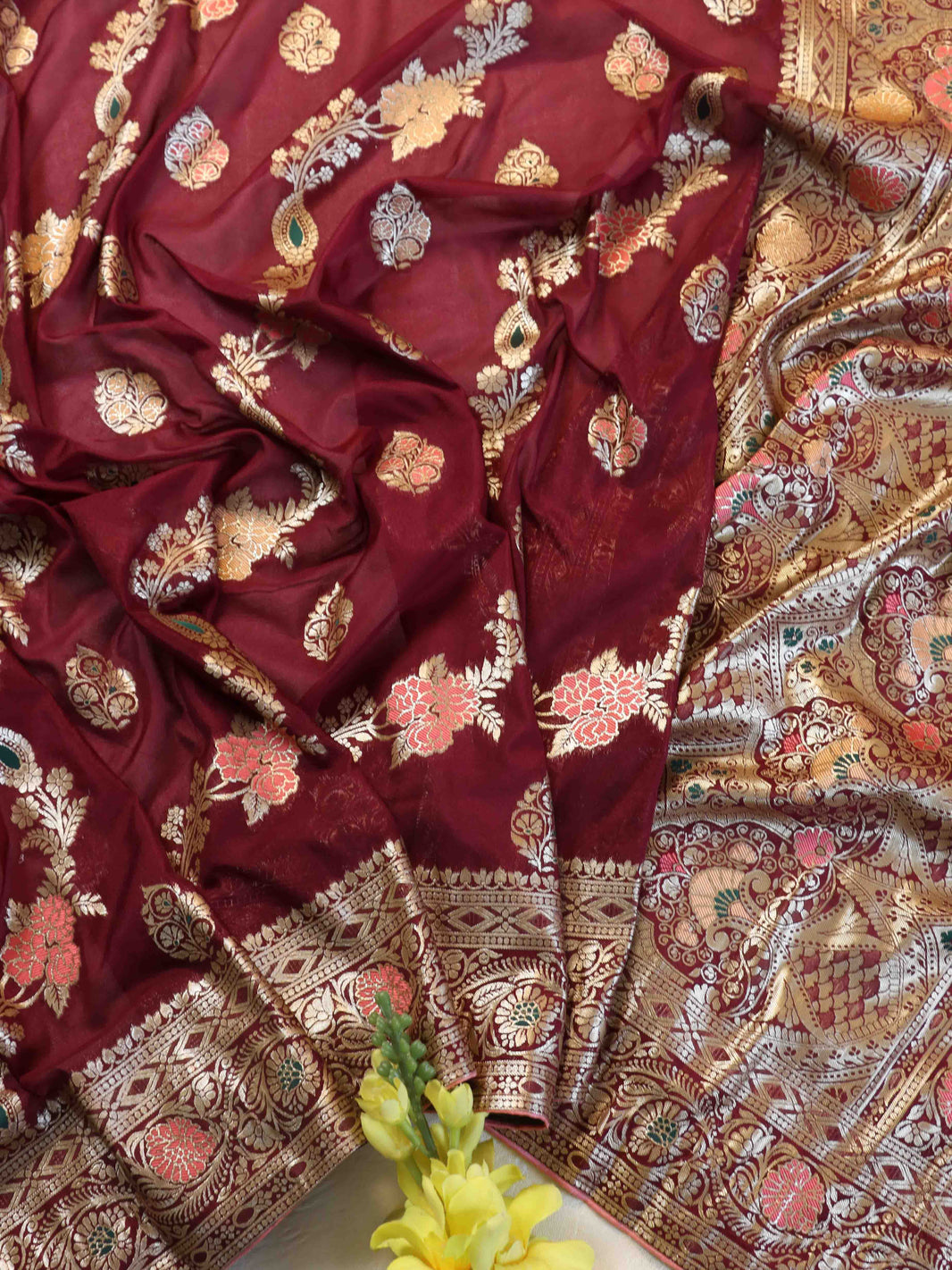 Buy Maroon Colour Sarees Online at Best Price