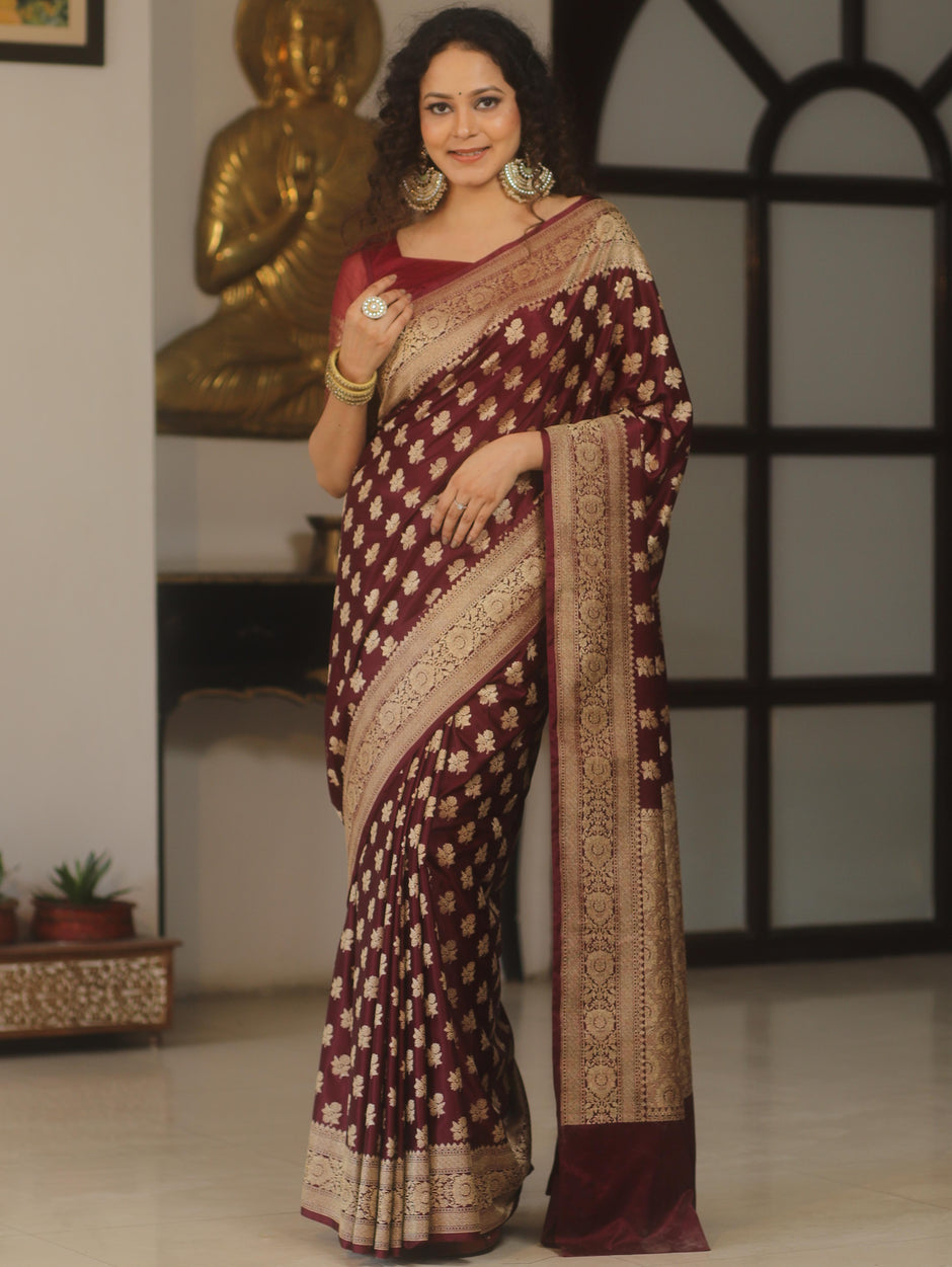 Buy Maroon Colour Sarees Online at Best Price