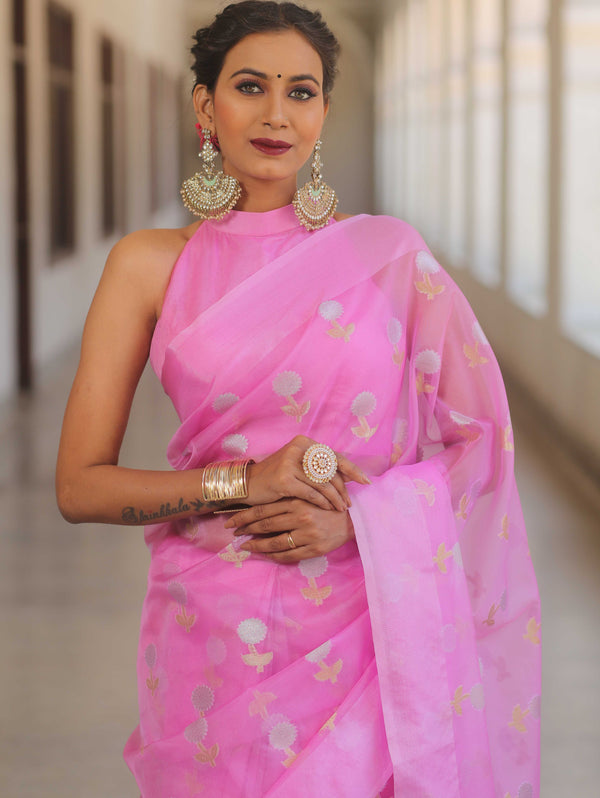 Buy Pink Sarees online at best price