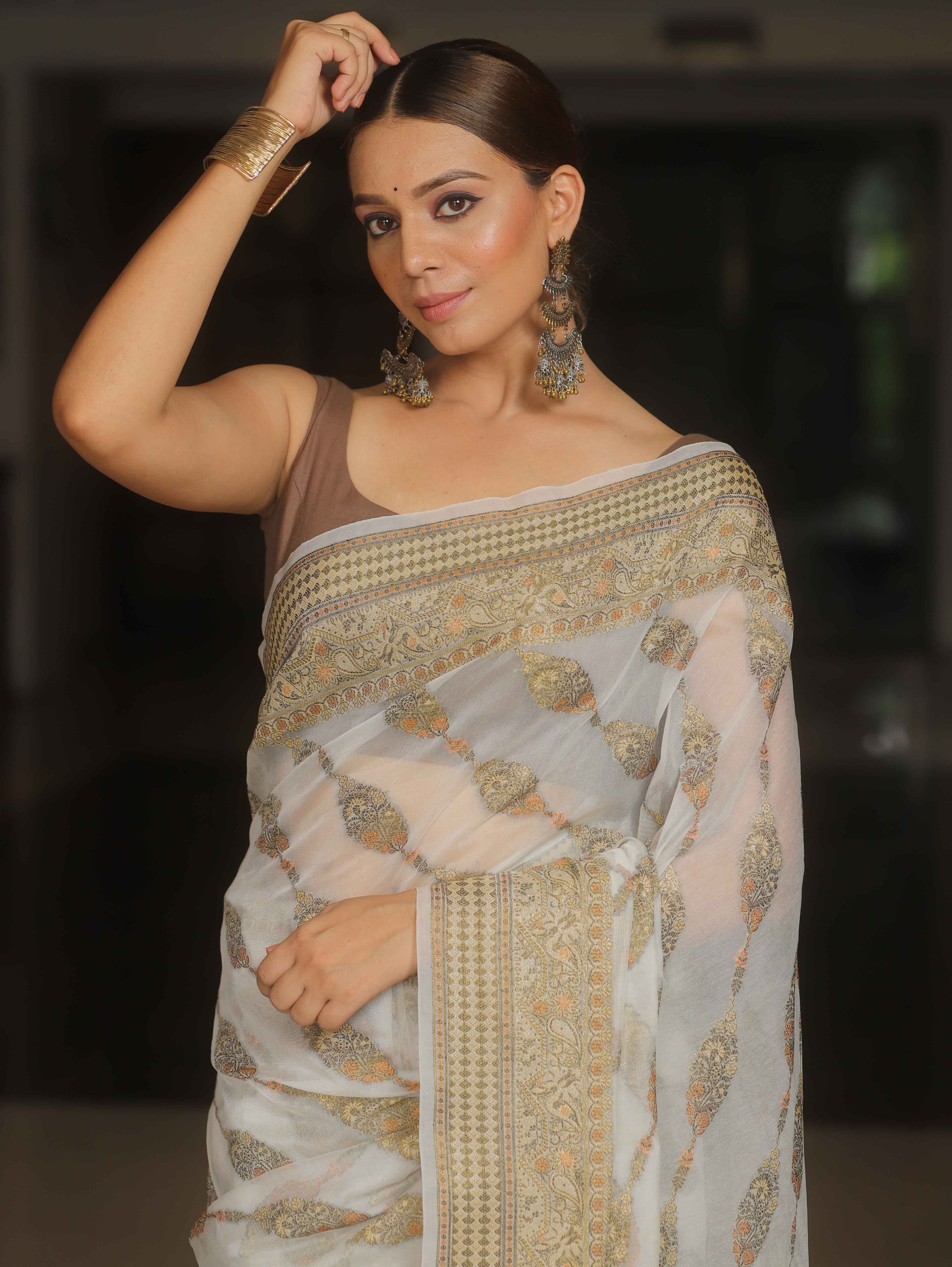Buy White Sarees Online at Affordable Prices